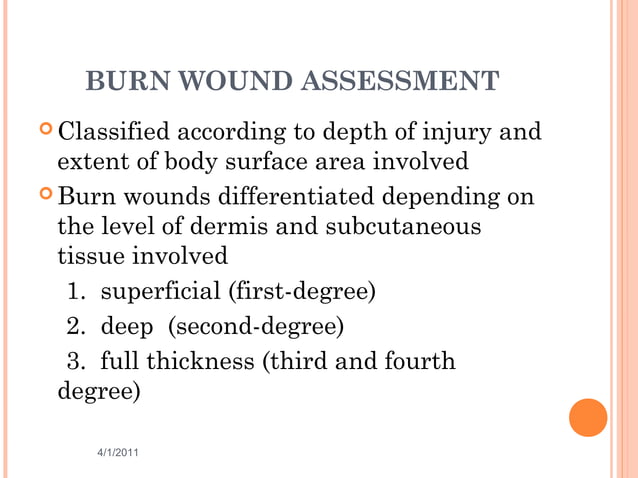 Burn Injuries and Its Management | PPT