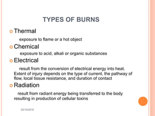 Burn lecture, burn management and burn ppt | PPT