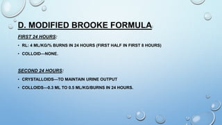 Burn management | PPTX