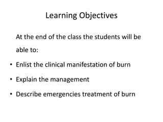 Burn management | PPT