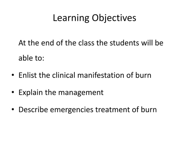 Burn management | PPT