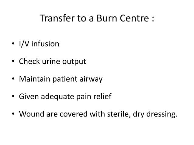 Burn management | PPT
