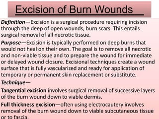 Burn management and plastic surgeries | PPTX