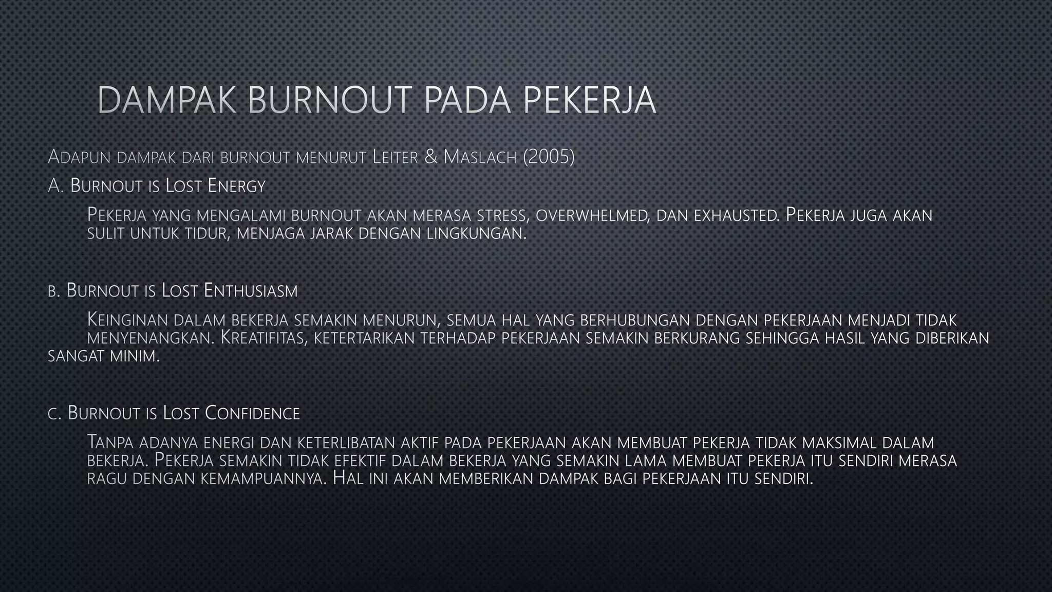 Burnout | PPTX