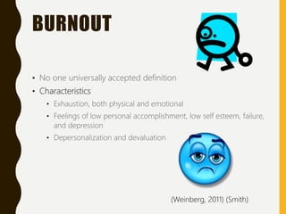 Burnout and overtraining presentation | PPTX