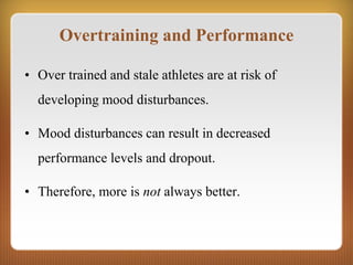 Burnout and Overtraning in sports psycho | PPT