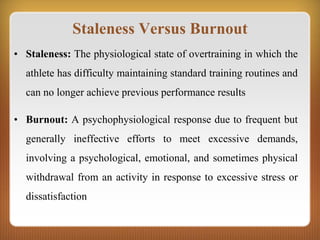 Burnout and Overtraning in sports psycho | PPT