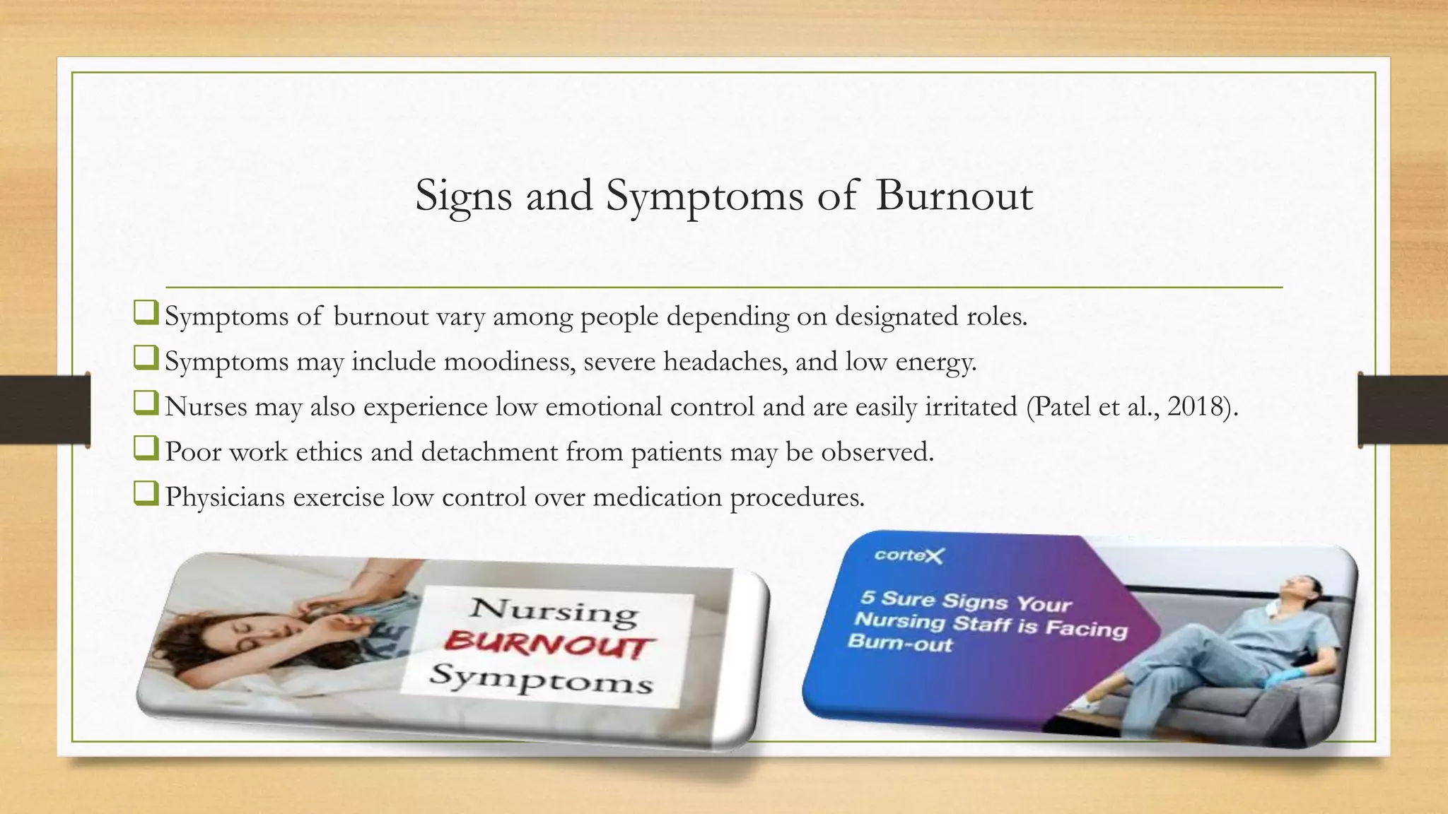 Burnout concerns for medical professions edited | PPTX | Healthcare ...