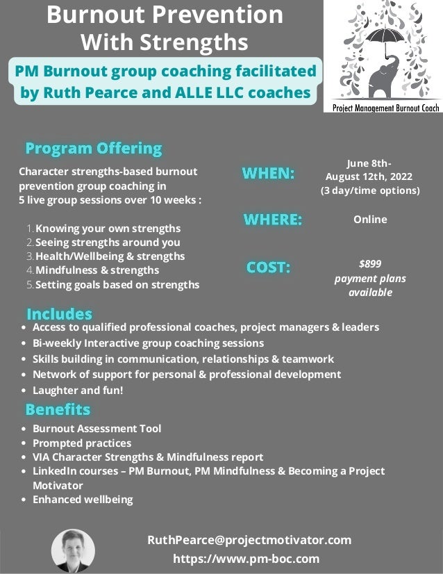 Burnout Prevention ALLE LLC Flyer June 2022 | PDF