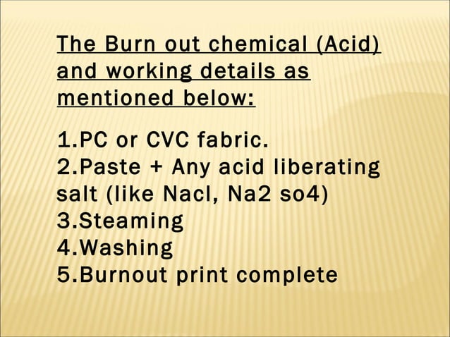 Burn-out printing | PPT