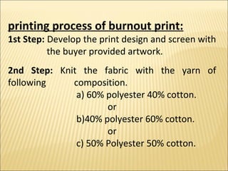 Burn-out printing | PPT
