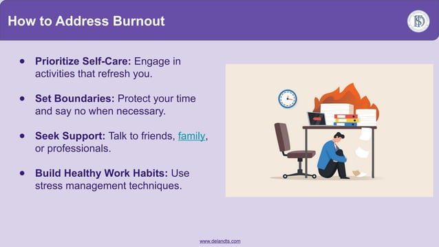 Recognizing Signs and Recovering from Burnout | PPTX