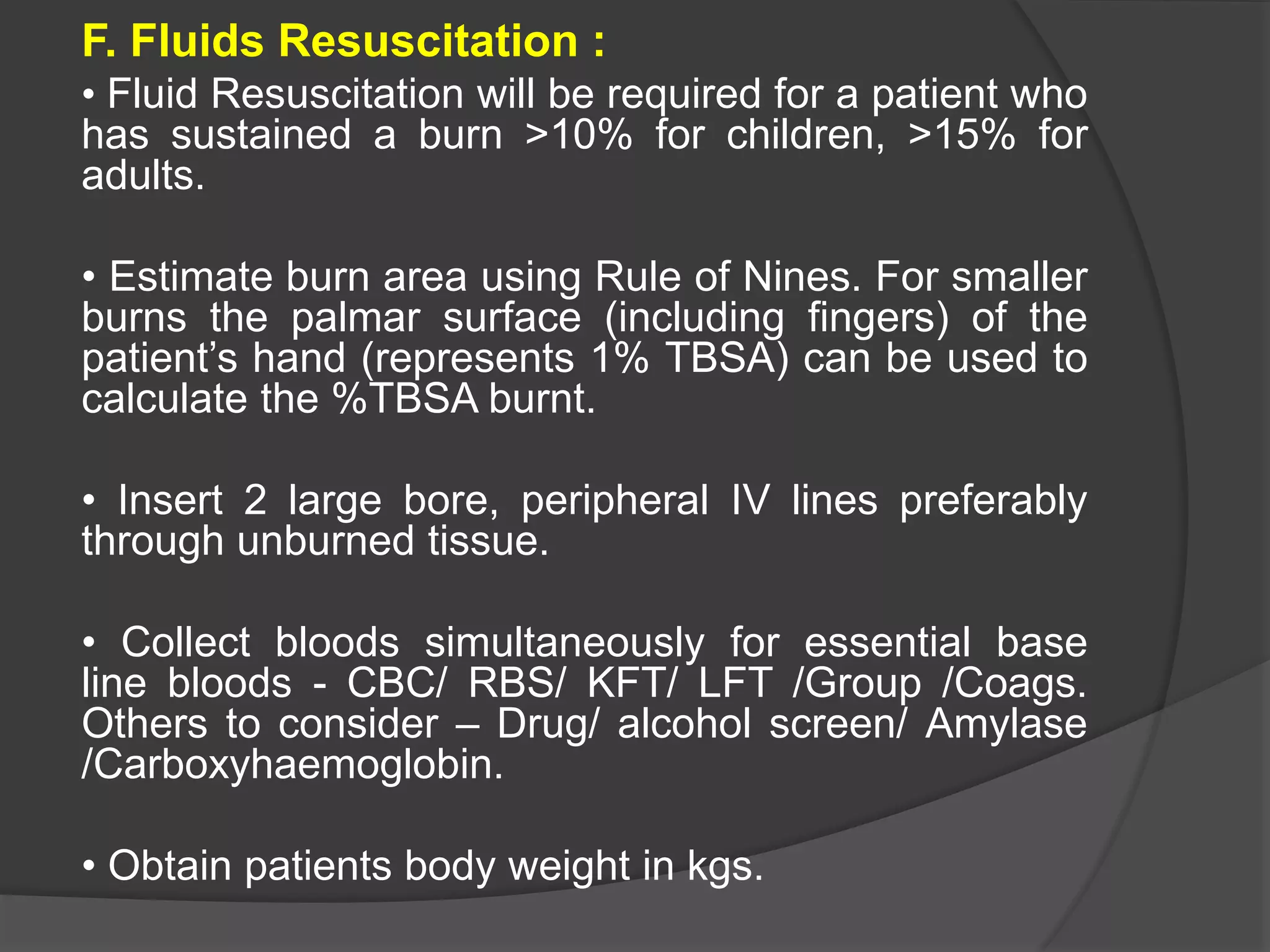 Burn treatment protocol | PPTX