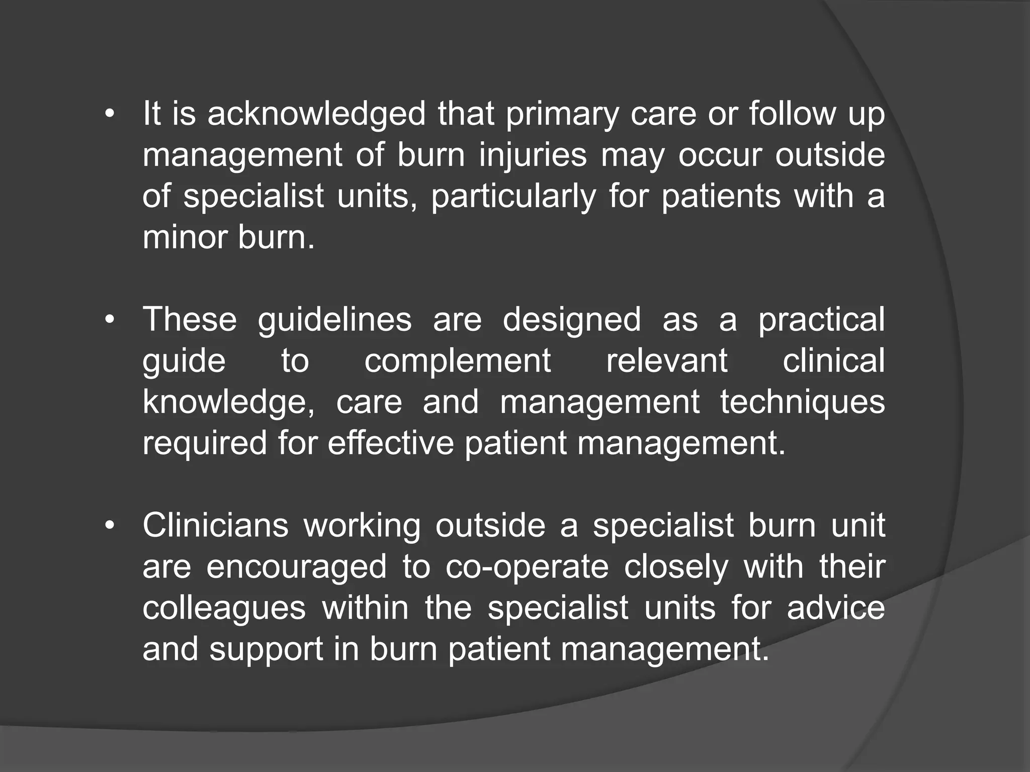 Burn treatment protocol | PPTX