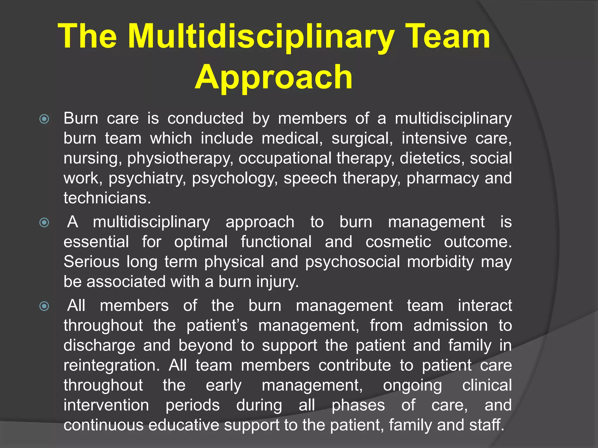 Burn treatment protocol | PPTX