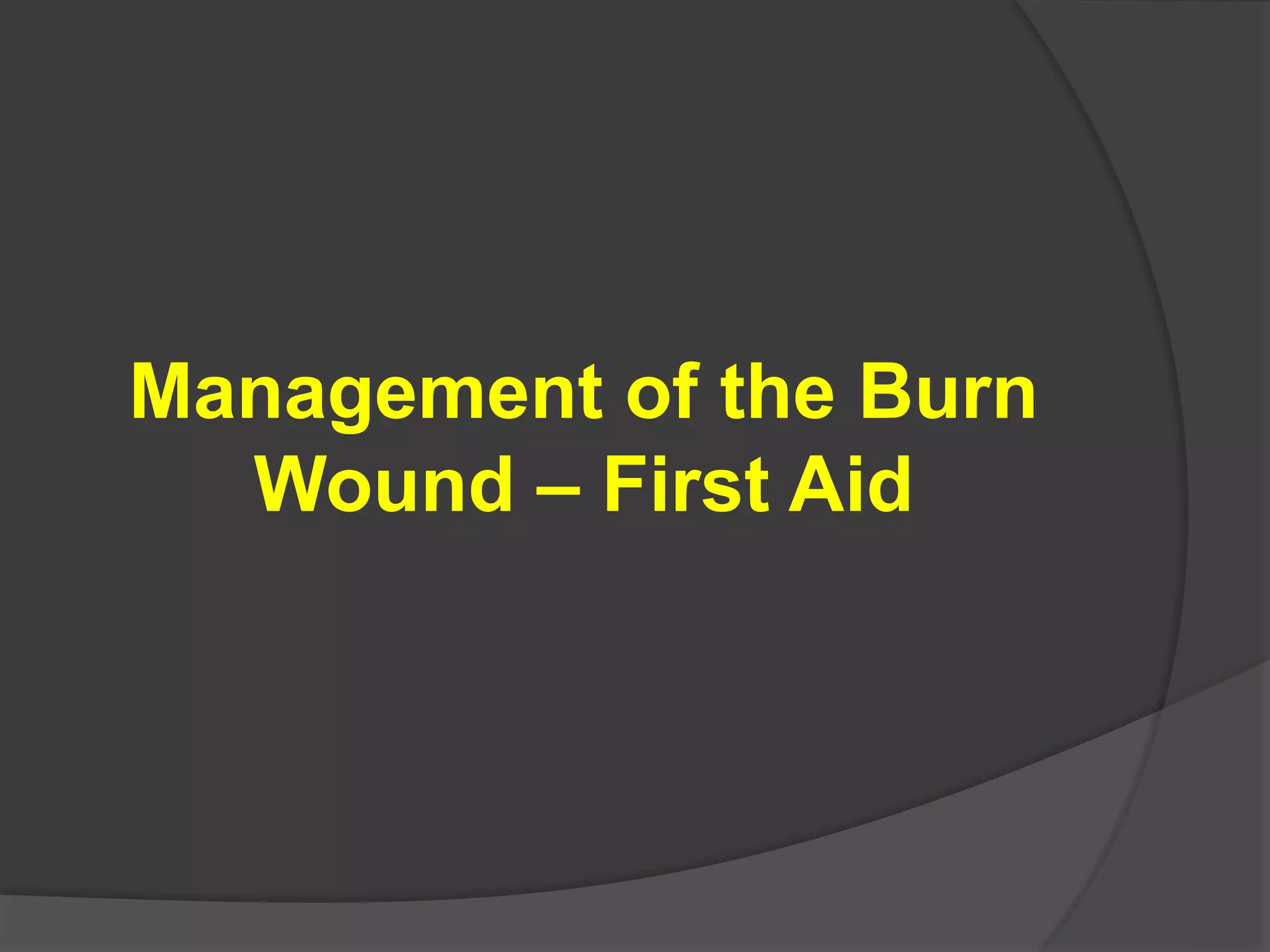 Burn treatment protocol | PPTX