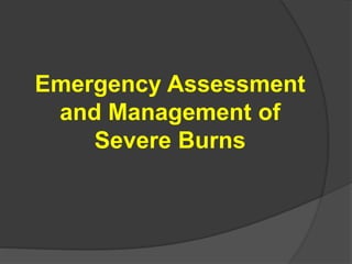 Burn treatment protocol | PPTX