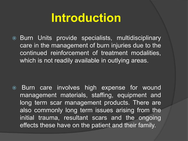 Burn treatment protocol | PPTX | First Aid | Injuries