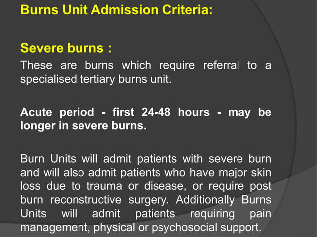 Burn treatment protocol | PPTX | First Aid | Injuries