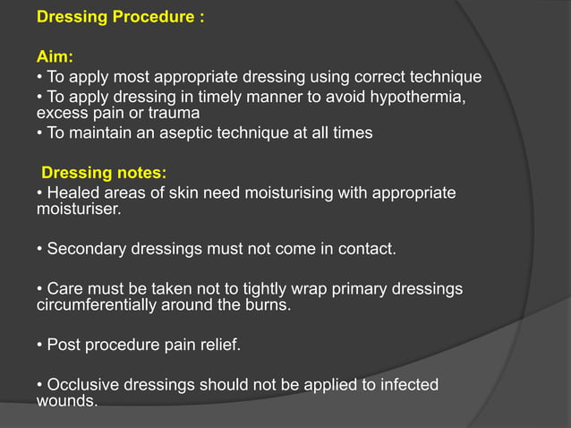 Burn treatment protocol | PPTX | First Aid | Injuries
