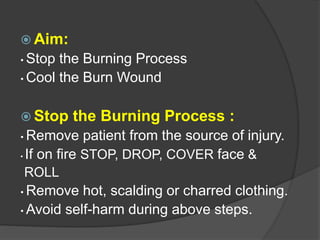 Burn treatment protocol | PPTX