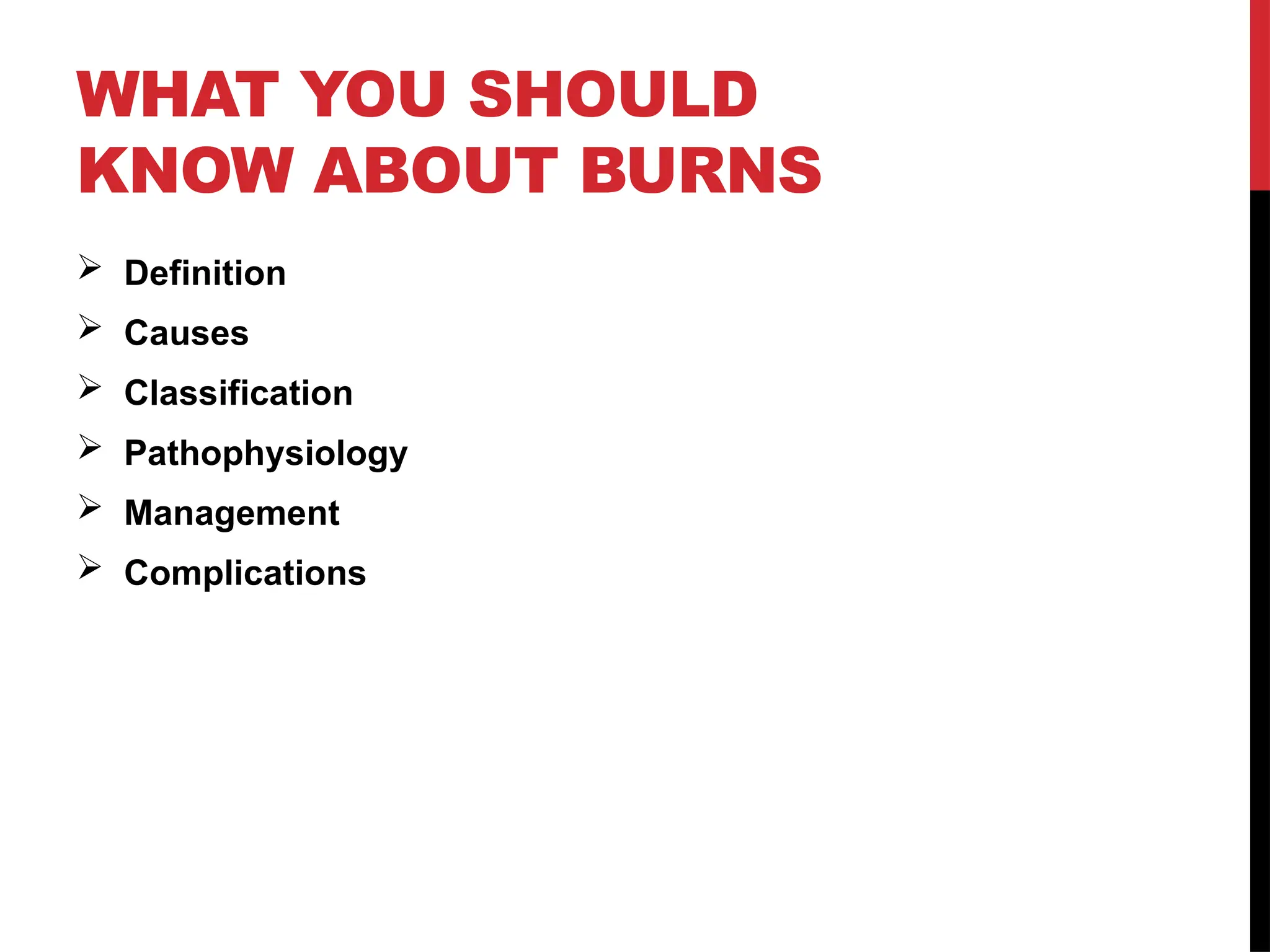 Burns powerpoint presentation on burn classification | PPT