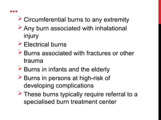 Burns powerpoint presentation on burn classification | PPTX