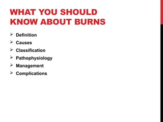 Burns powerpoint presentation on burn classification | PPT