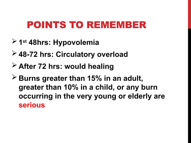 Burns powerpoint presentation on burn classification | PPT