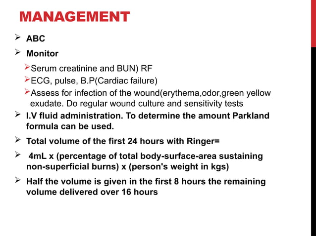 Burns powerpoint presentation on burn classification | PPT