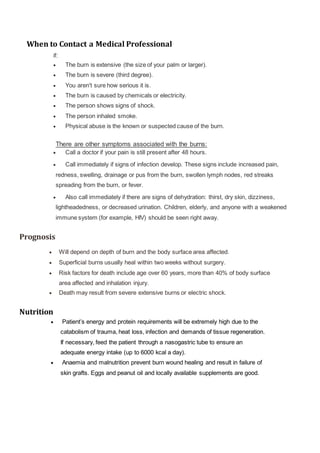 Burns - Assessment and Management | DOCX