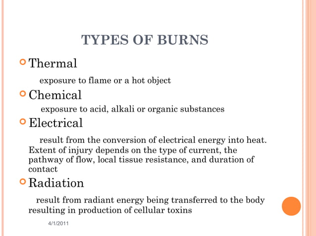 Burns | PPT | First Aid | Injuries