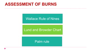 Burns and its management | PPTX