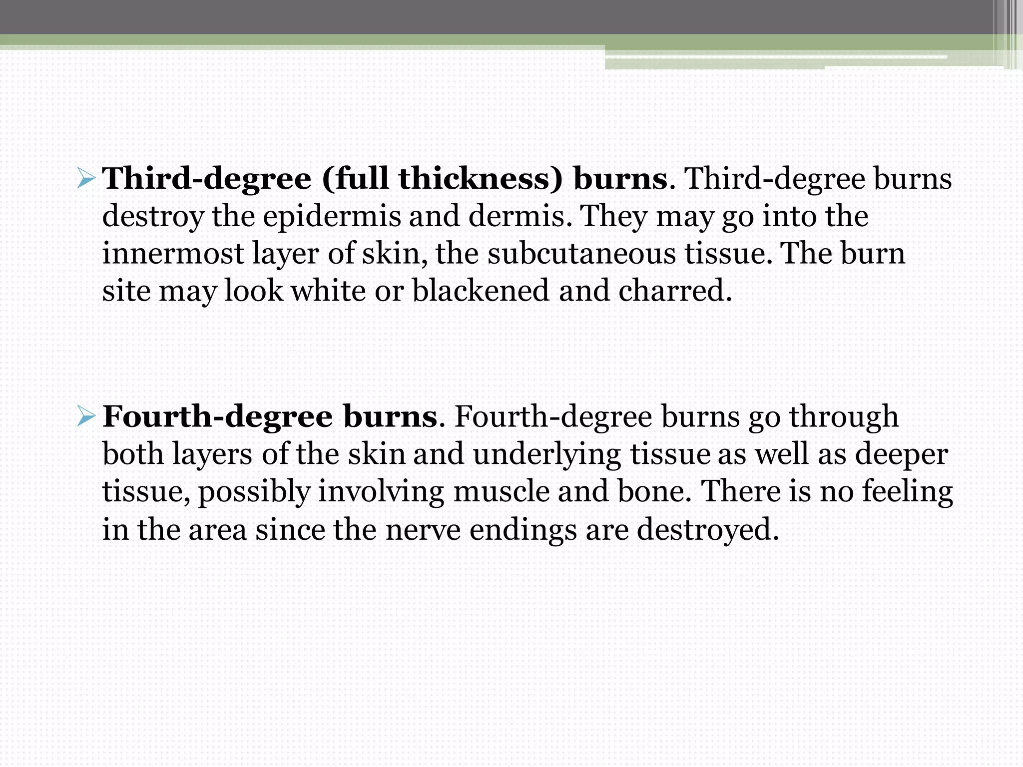 Burns and its types management | PDF