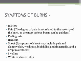 Burns and its types management | PDF