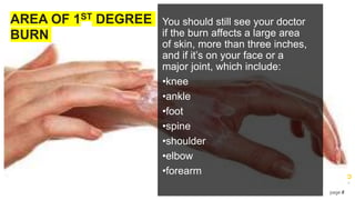 Burn burn to human body | PPTX