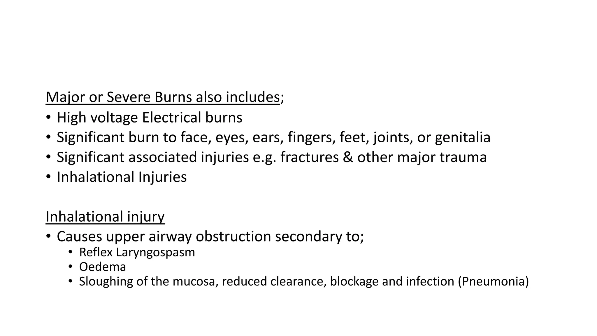 Burns in Surgery - Causes and Management | PPTX