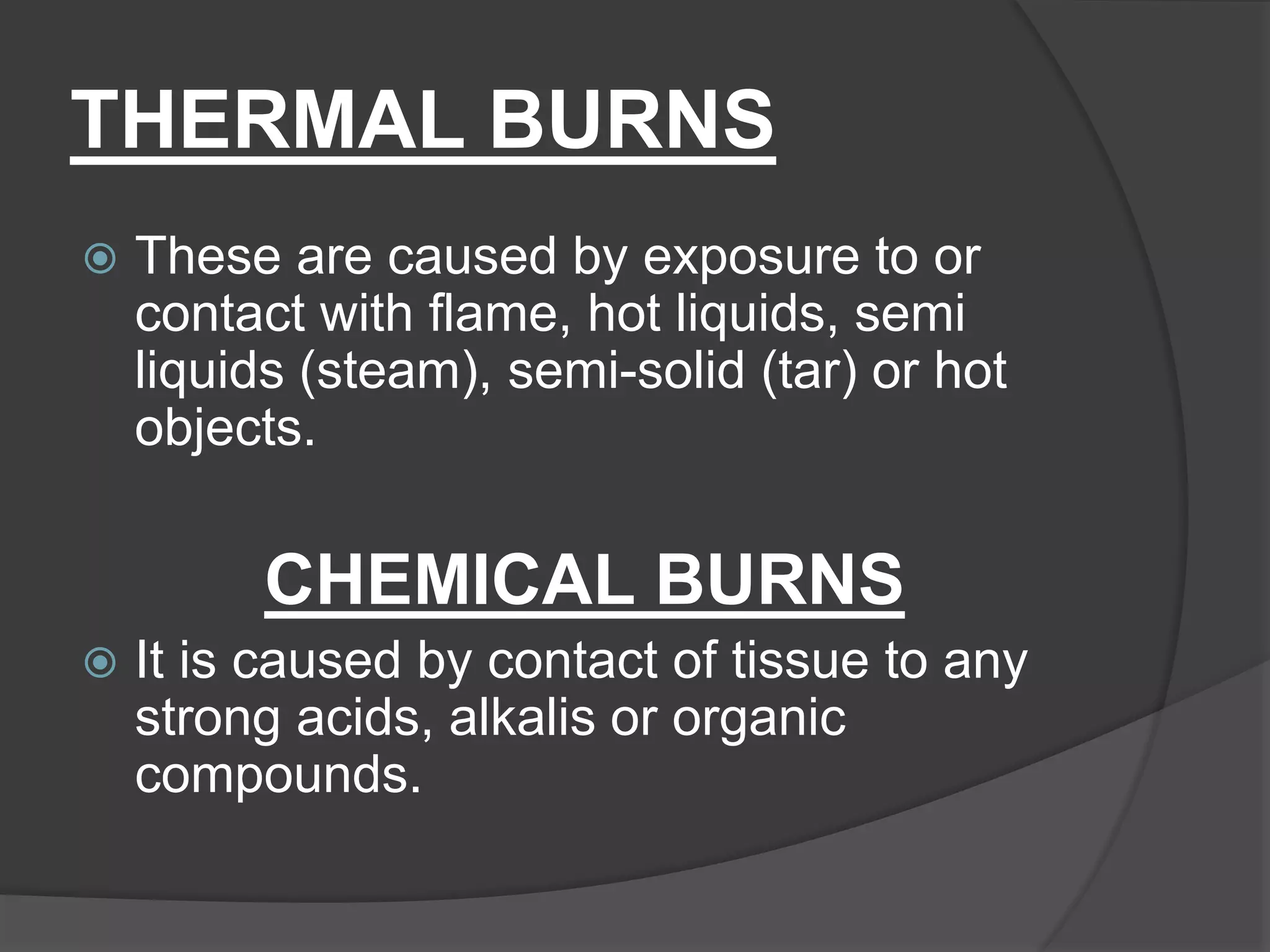 Burns its types, causes and management. | PPTX