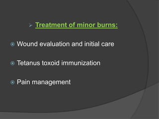Burns its types, causes and management. | PPTX