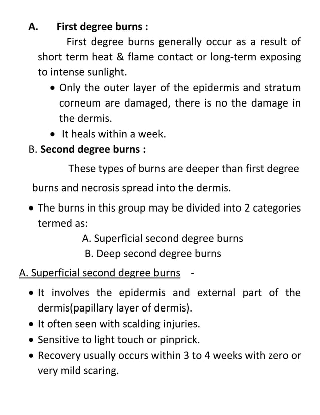 Burns and management | PDF