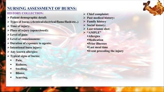 BURNS, CALCULATION OF BURNS, CALCULATION OF FLUID REQUIREMENT AND ...