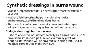 Burns classification management and complications | PPT