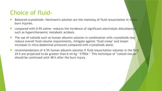 Comprehensive Anaesthetic and ICU Management of Severe Burns Patients ...