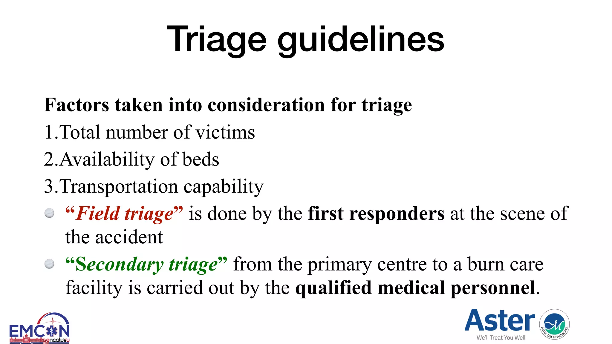 Burns : pre hospital care | PDF