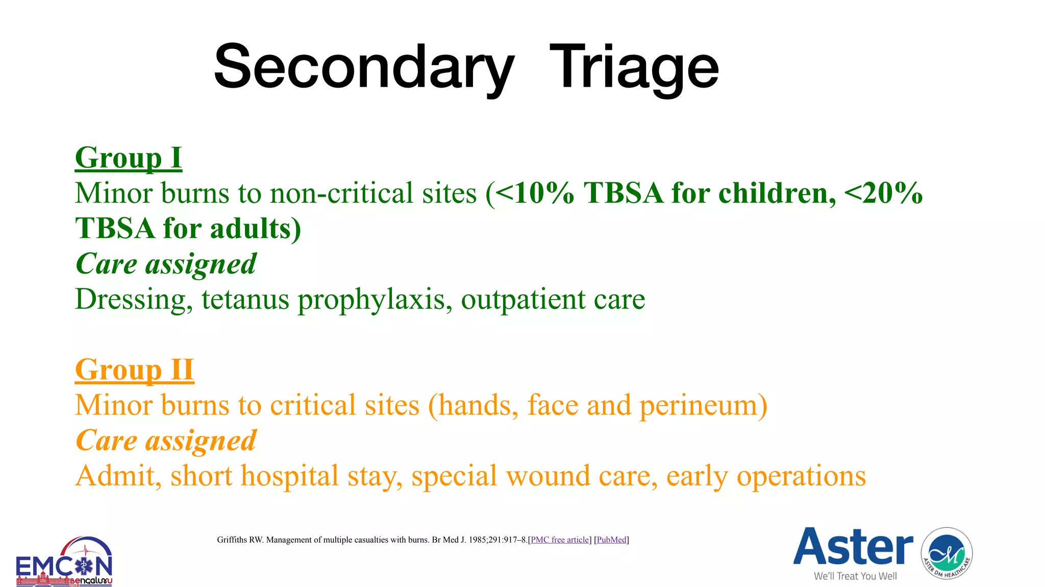 Burns : pre hospital care | PDF