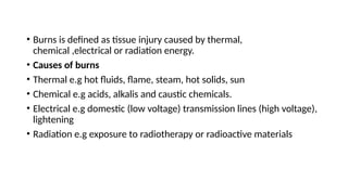 Comprehensive Tutorial on Burns: Causes, Classification, and Management ...