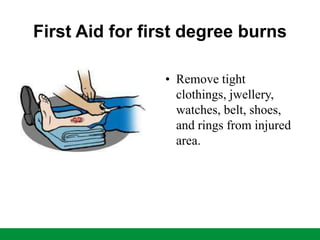 First aid in burns | PPTX