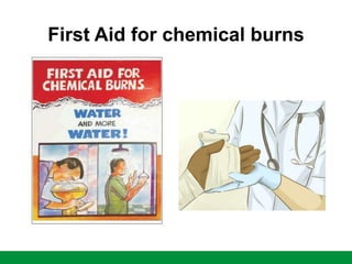 First Aid Chemical Burns