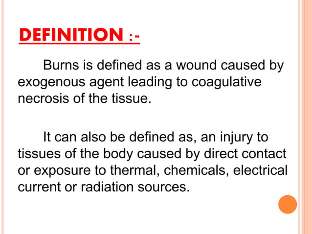 Burn | PPTX | Death, Injury, or Military Conflict | Sensitive Topics