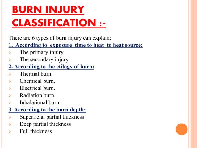 Burn | PPTX | Death, Injury, or Military Conflict | Sensitive Topics